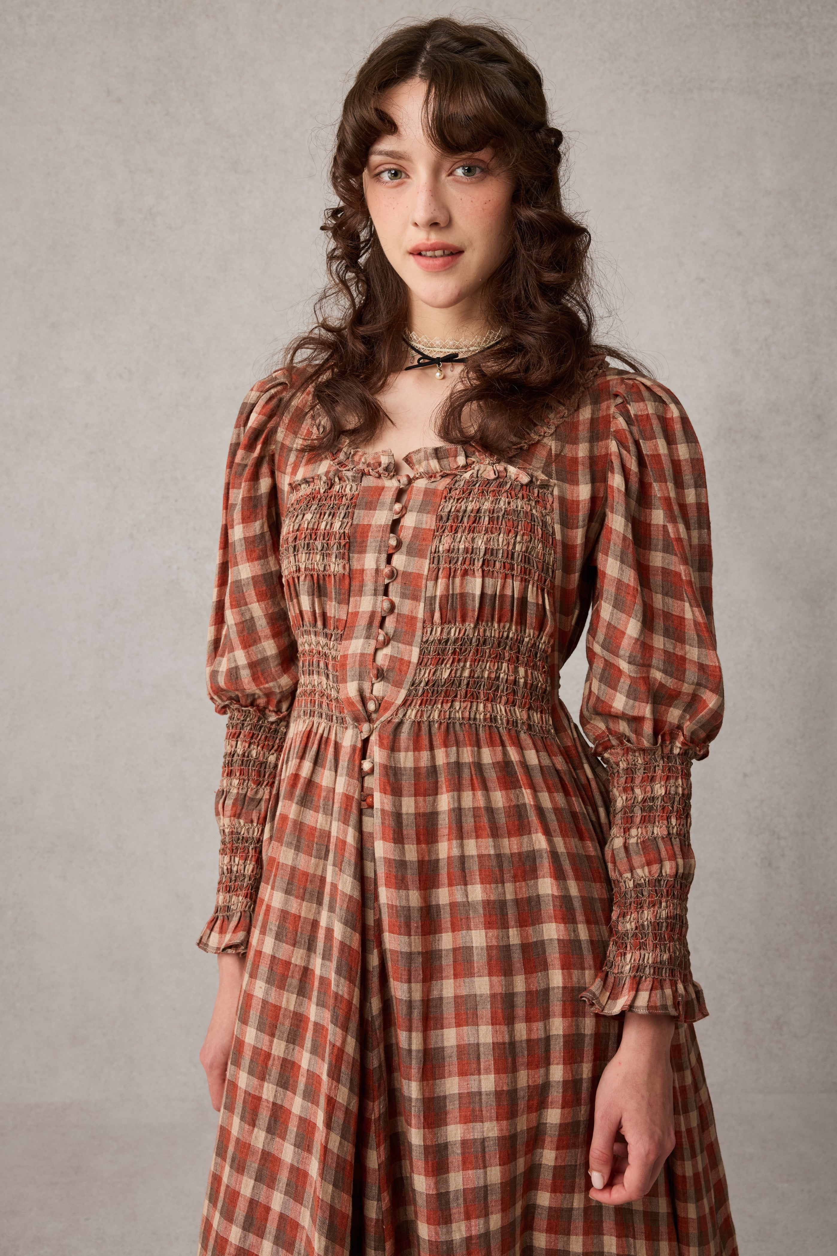 Jasmine 21 |smocking linen dress – Linennaive