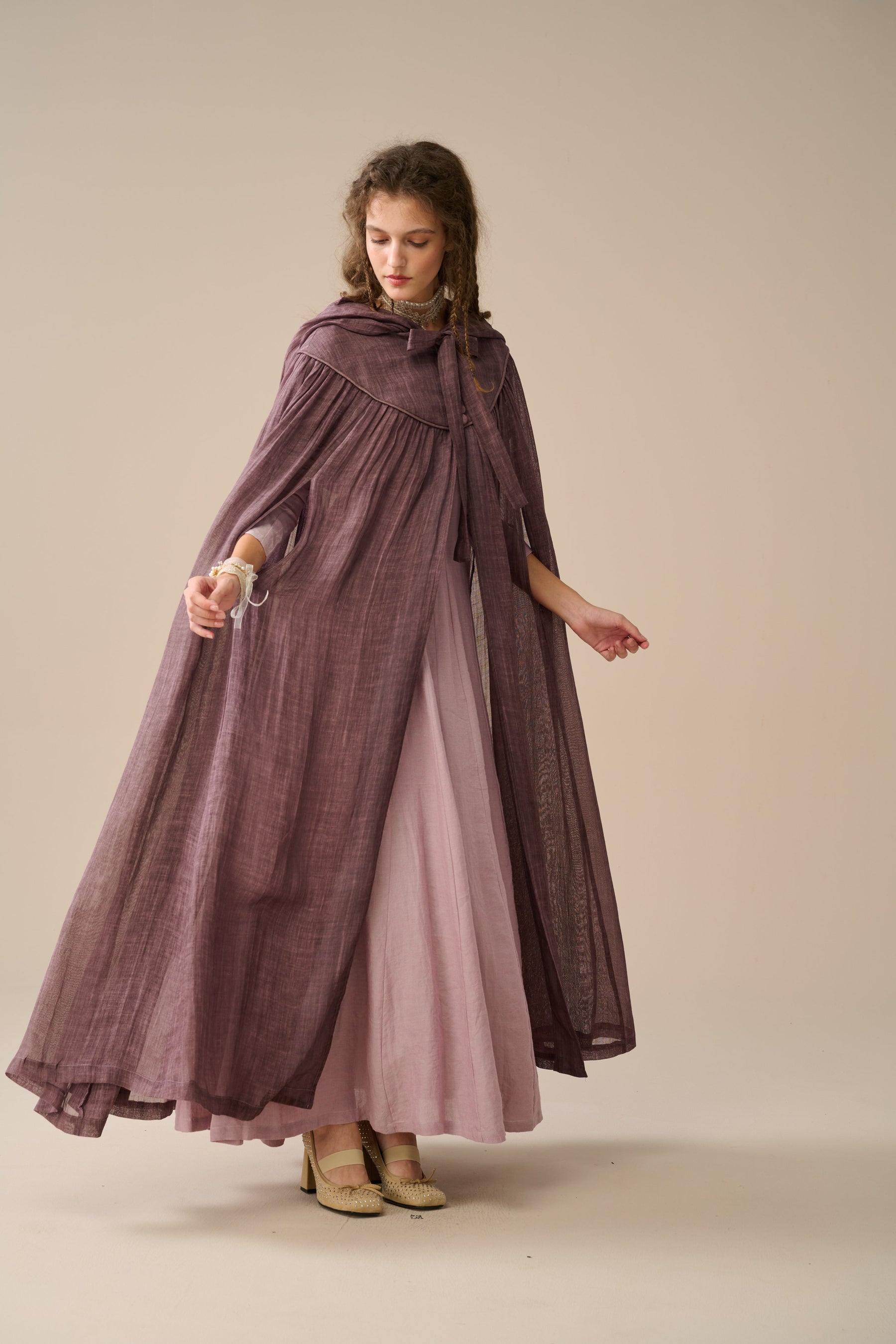 Venus 24 | Fairy Linen Hooded Cloak – Linennaive