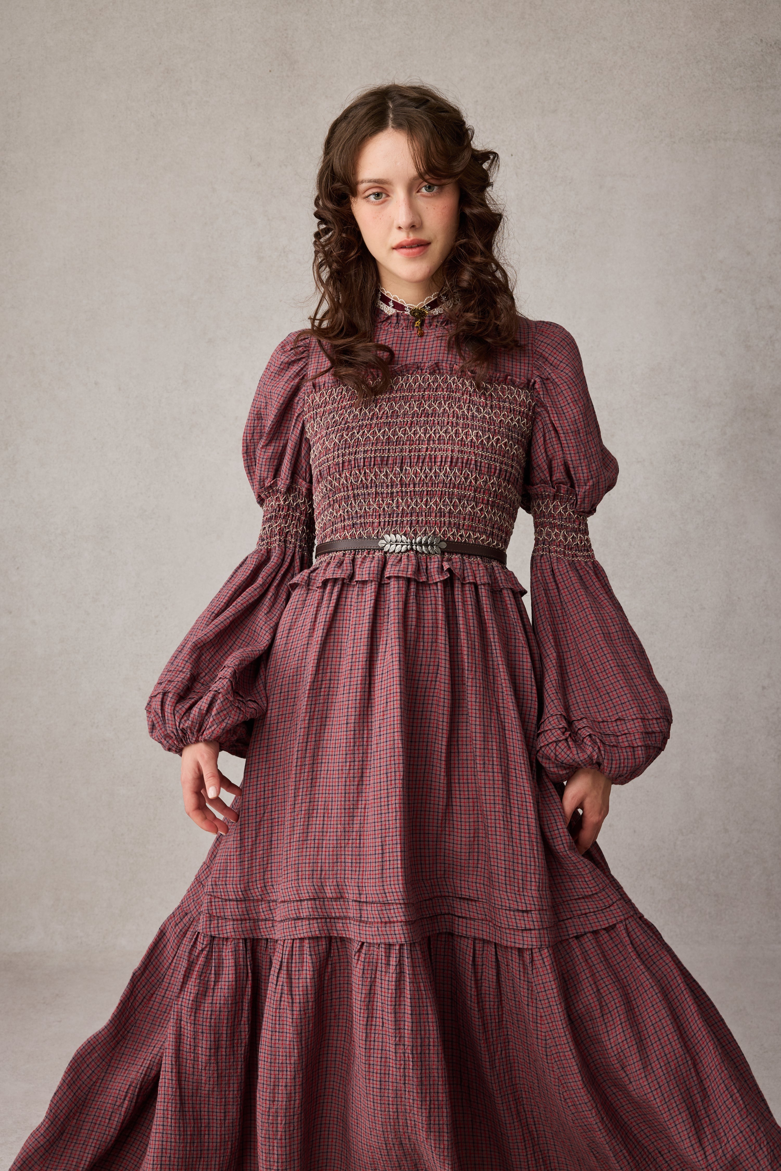 Jane 33 |Edward Smocking Linen Dress Chemise – Linennaive