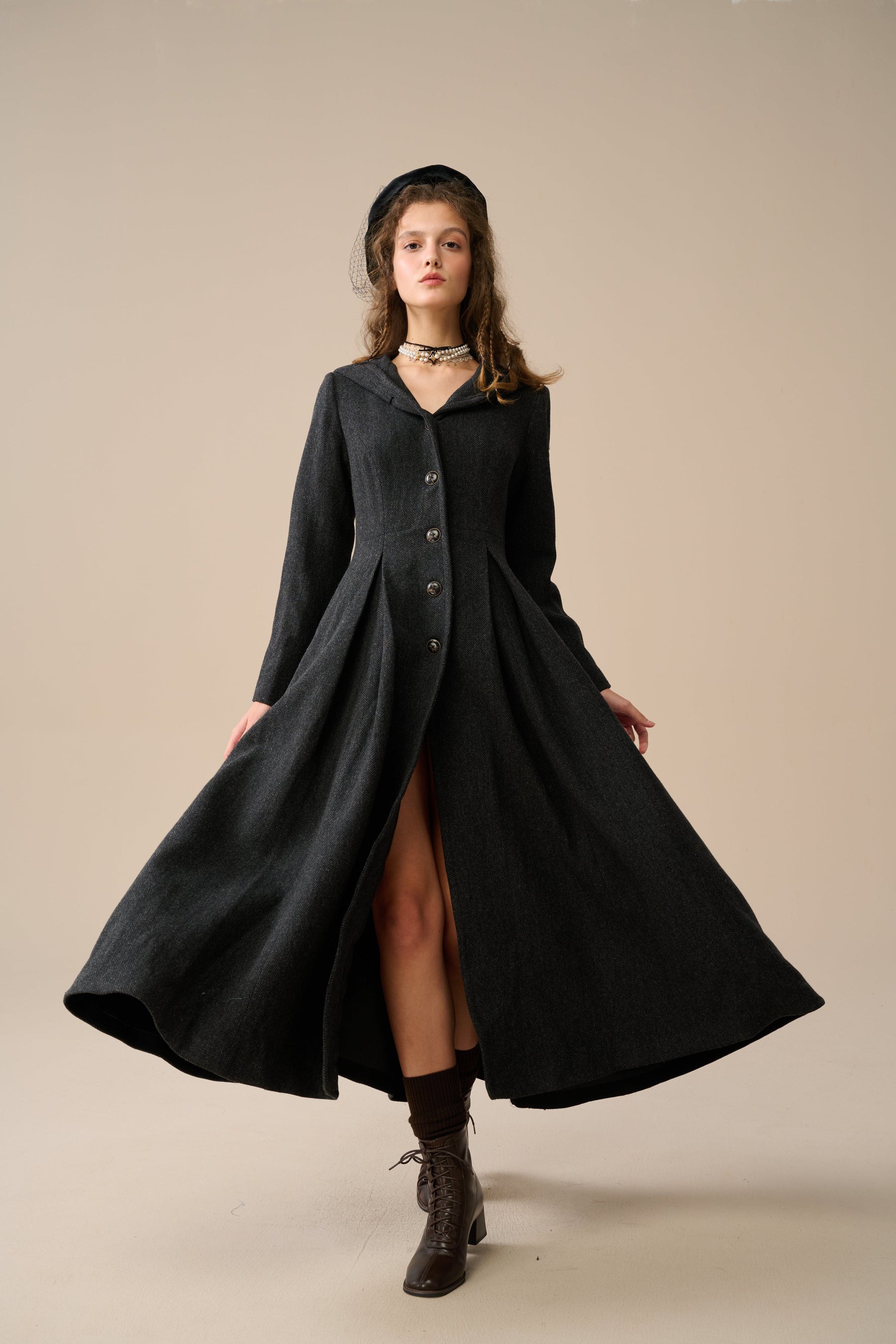 My Fair Lady 26 | Hooded Wool Coat – Linennaive