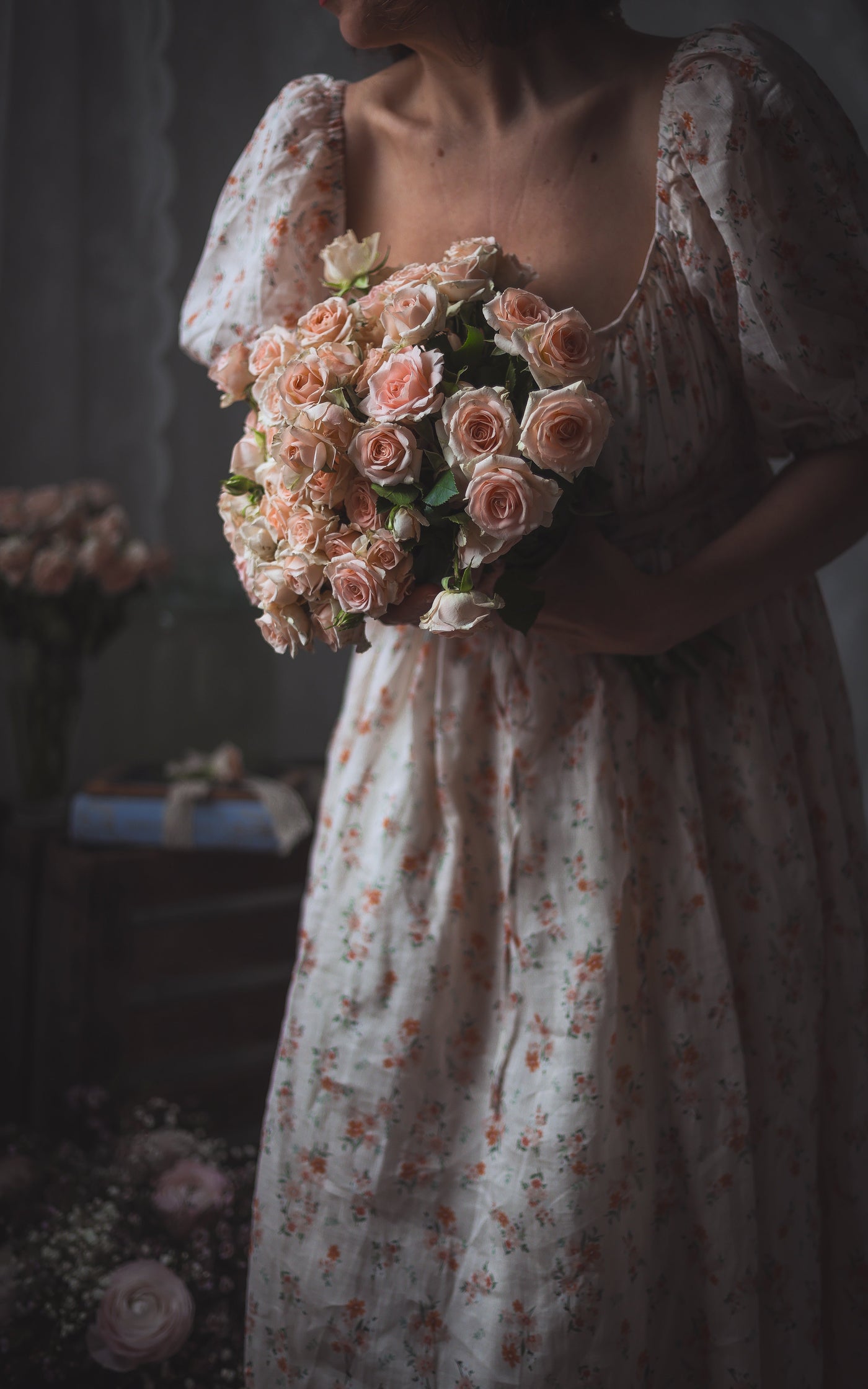 Alice 19 | Floral linen dress – Linennaive