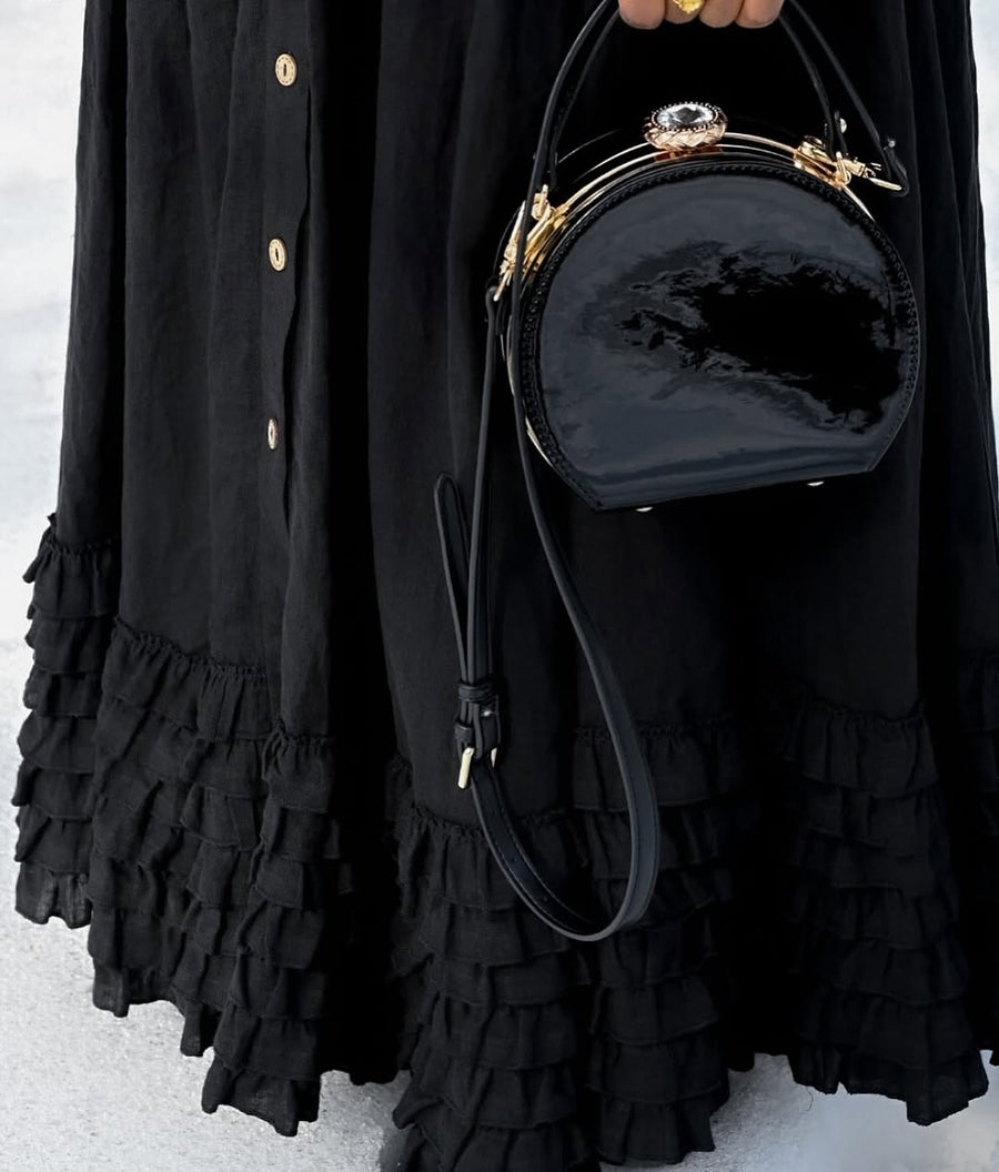 Dorothy 27 | Ruffled maxi linen skirt – Linennaive