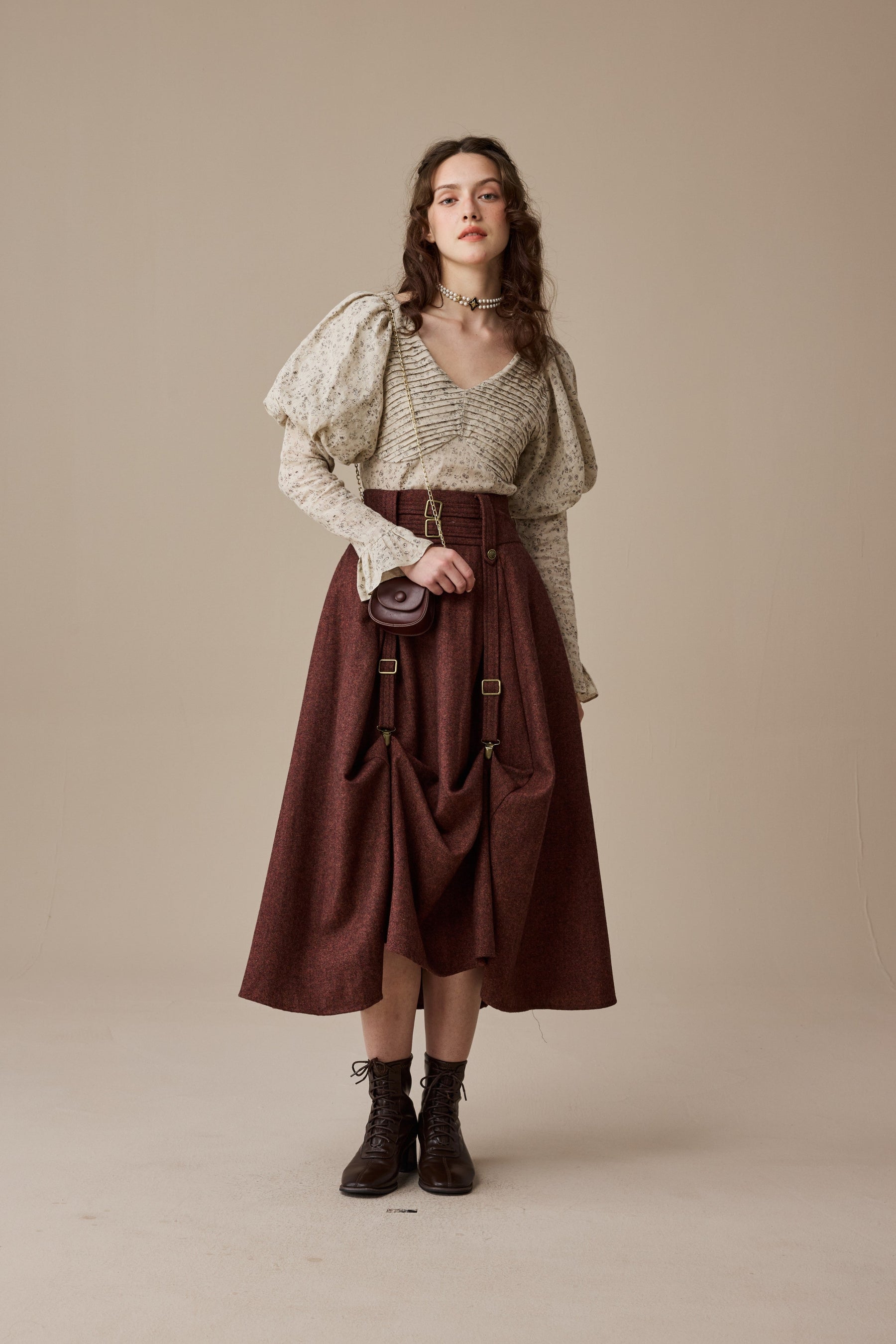 Cynthia 16 | Adjustable wool skirt – Linennaive