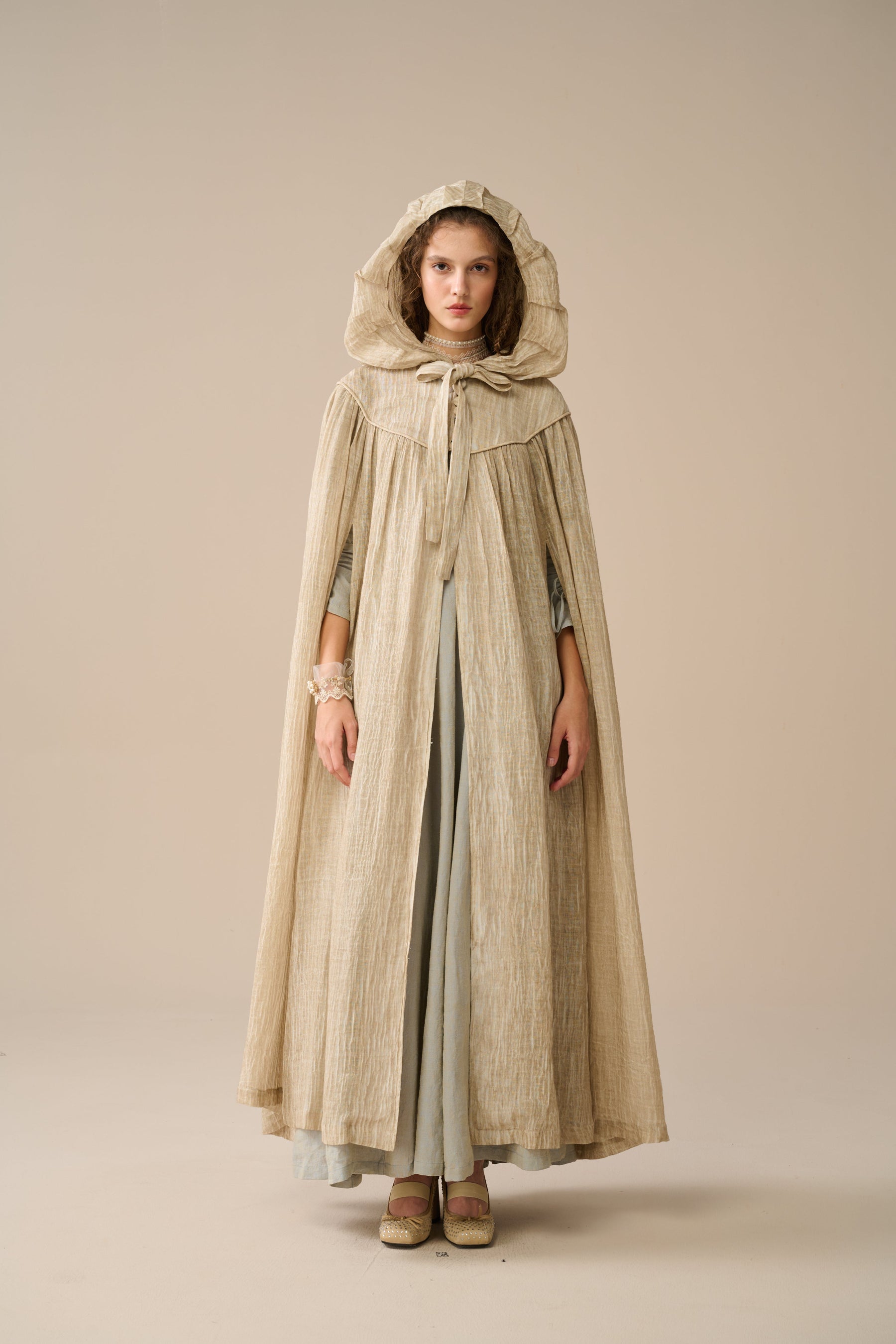 Venus 24 | Fairy Linen Hooded Cloak – Linennaive