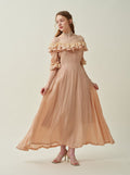 Elysia 15 | Lace-up linen flared dress – Linennaive