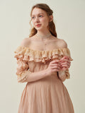 Elysia 15 | Lace-up linen flared dress – Linennaive