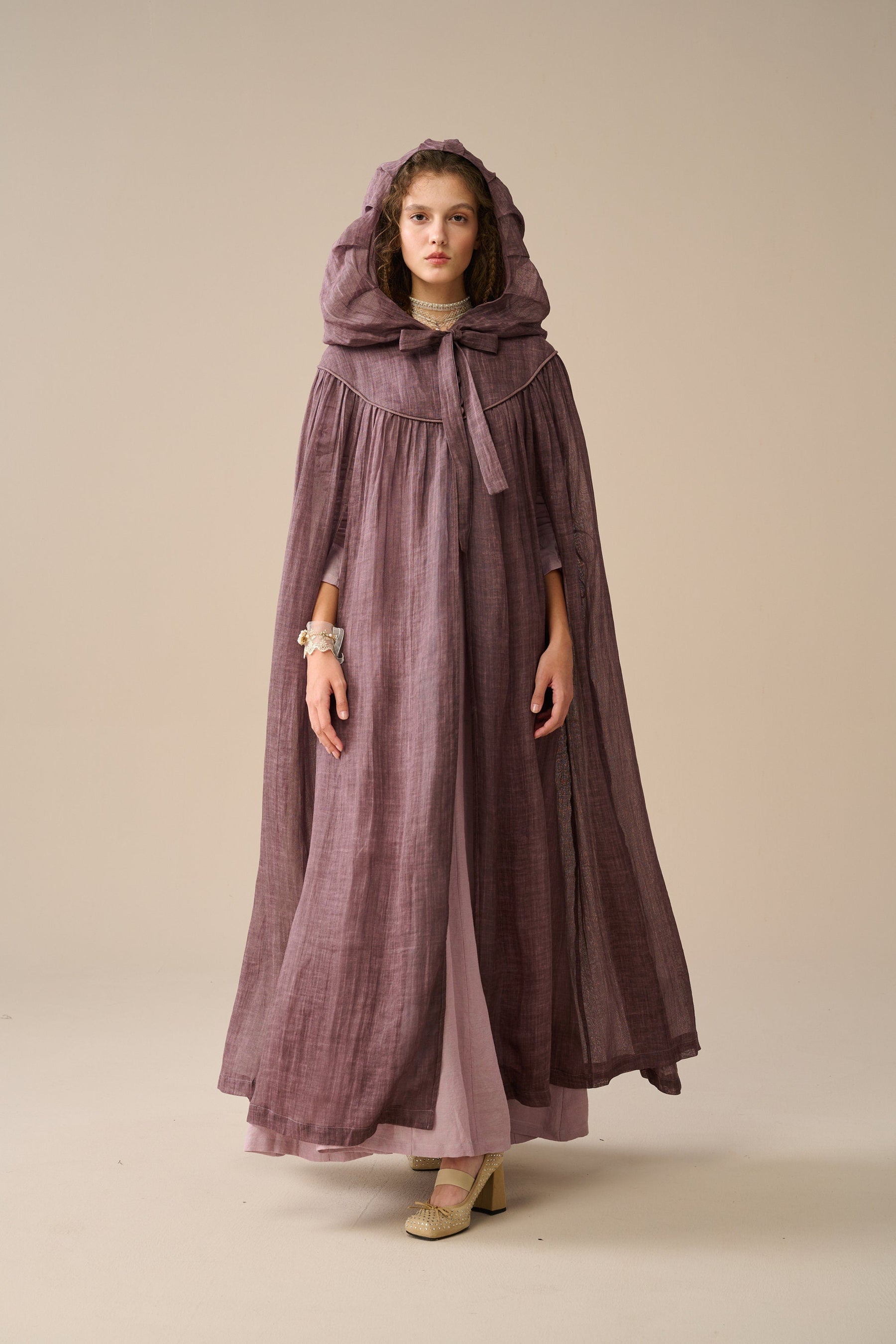 Venus 24 | Fairy Linen Hooded Cloak – Linennaive