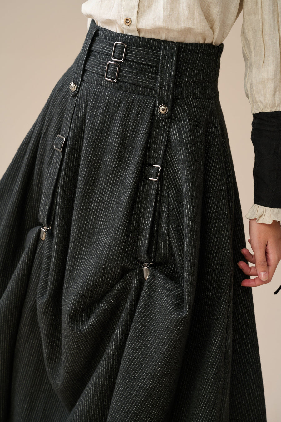 Cynthia 16 | Adjustable wool skirt – Linennaive