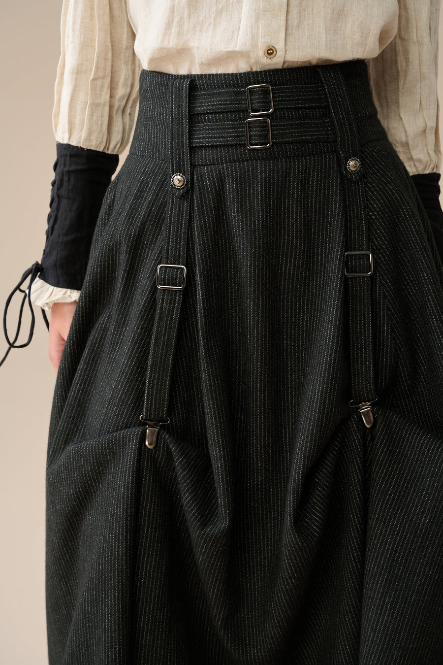 Cynthia 16 | Adjustable wool skirt – Linennaive