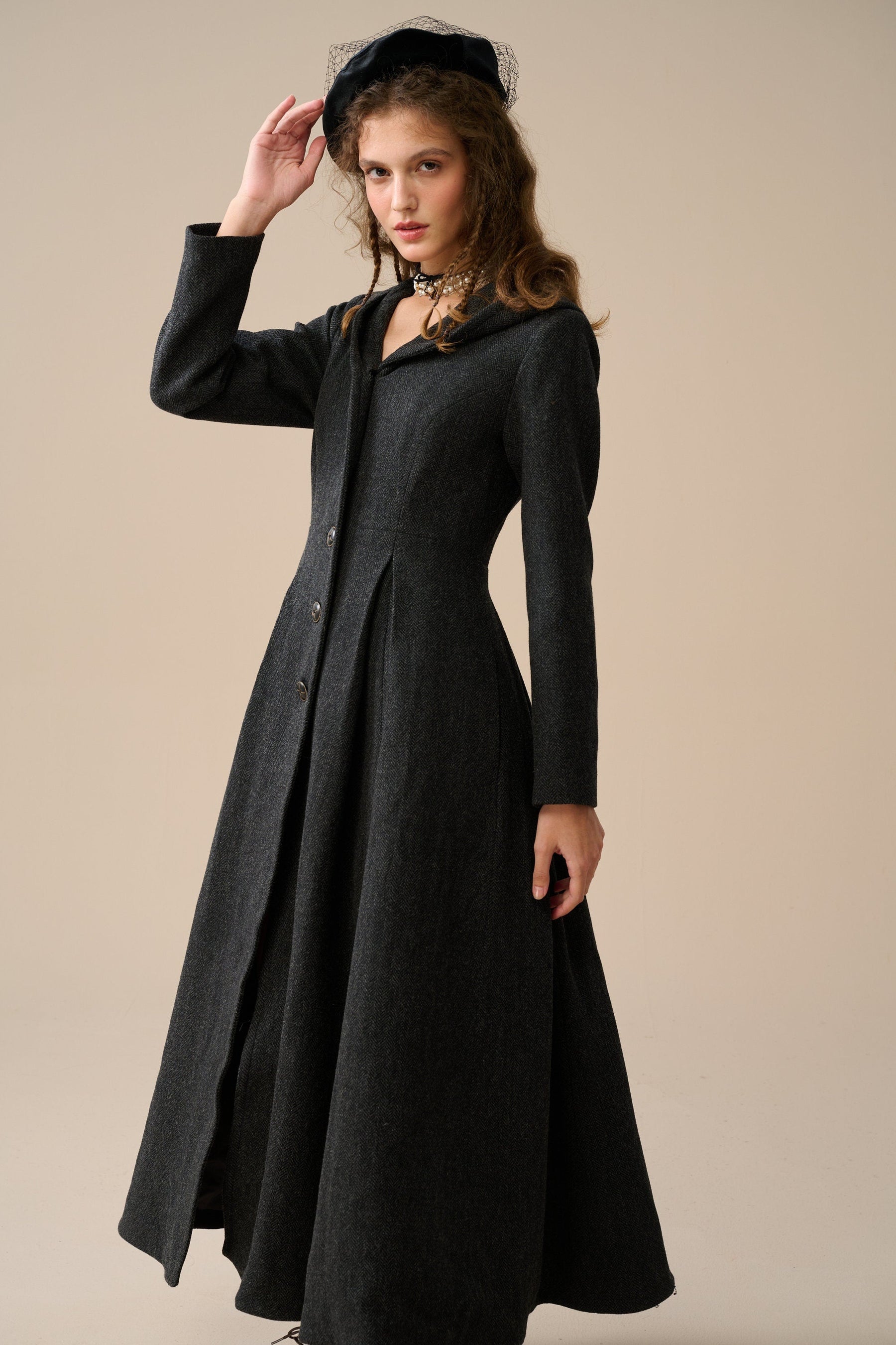 My Fair Lady 26 | Hooded Wool Coat – Linennaive