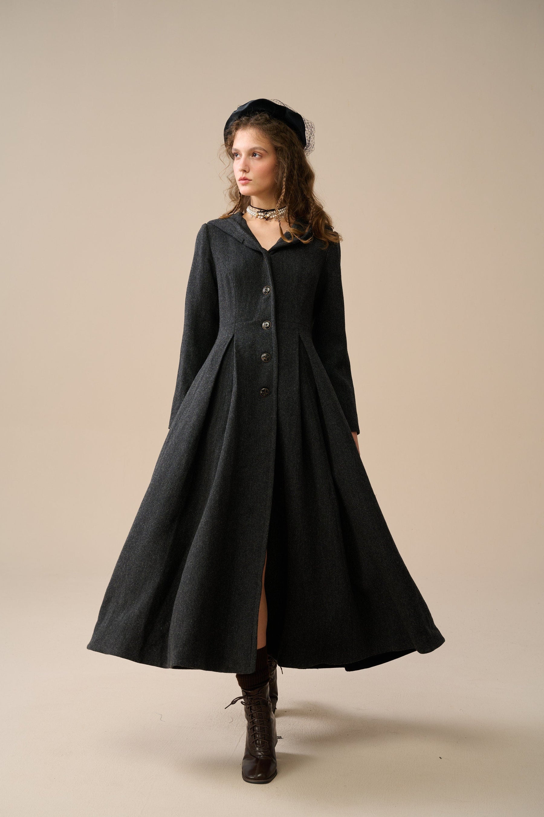 My Fair Lady 26 | Hooded Wool Coat – Linennaive