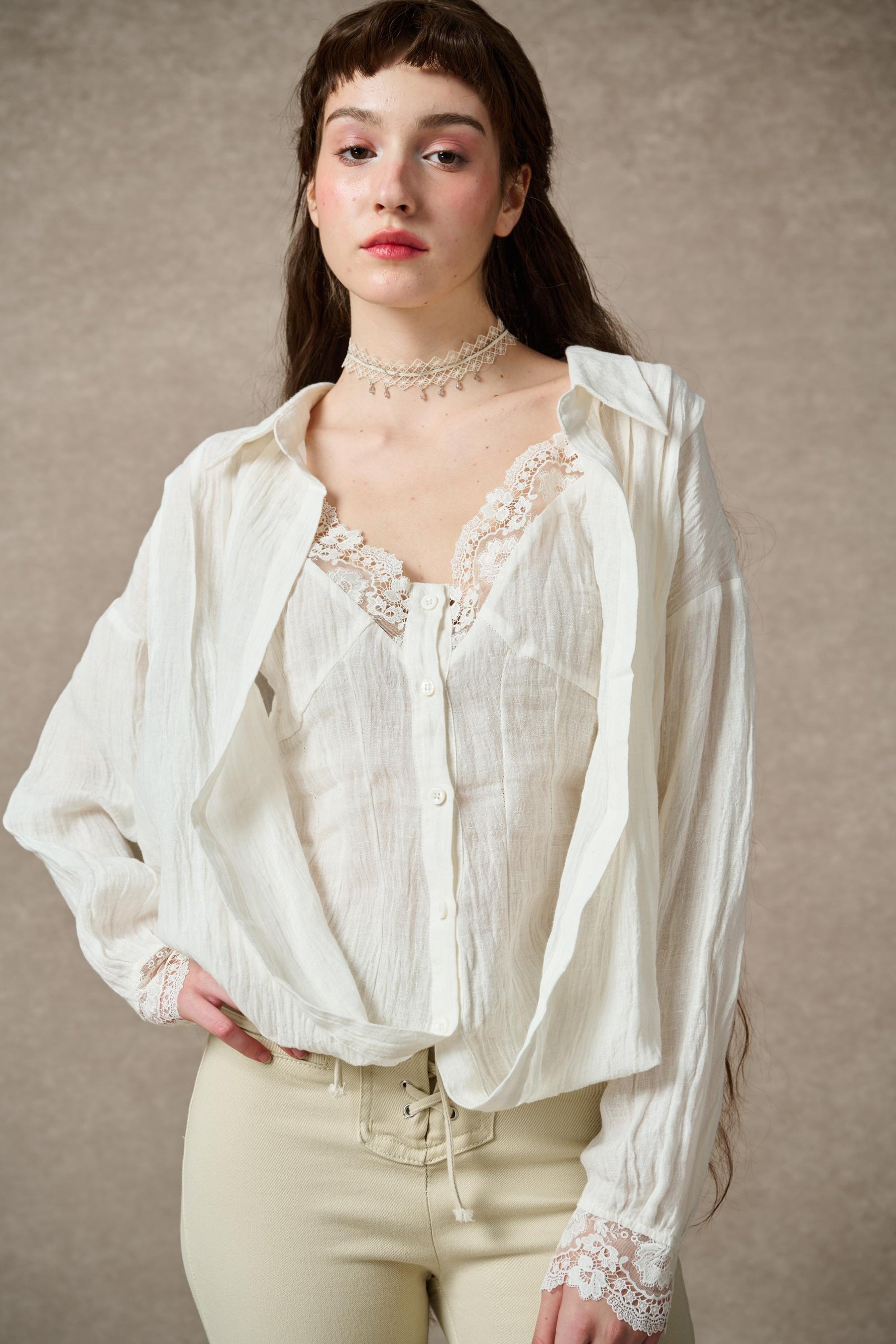 Tiffany 16 |Linen Layers Shirt – Linennaive